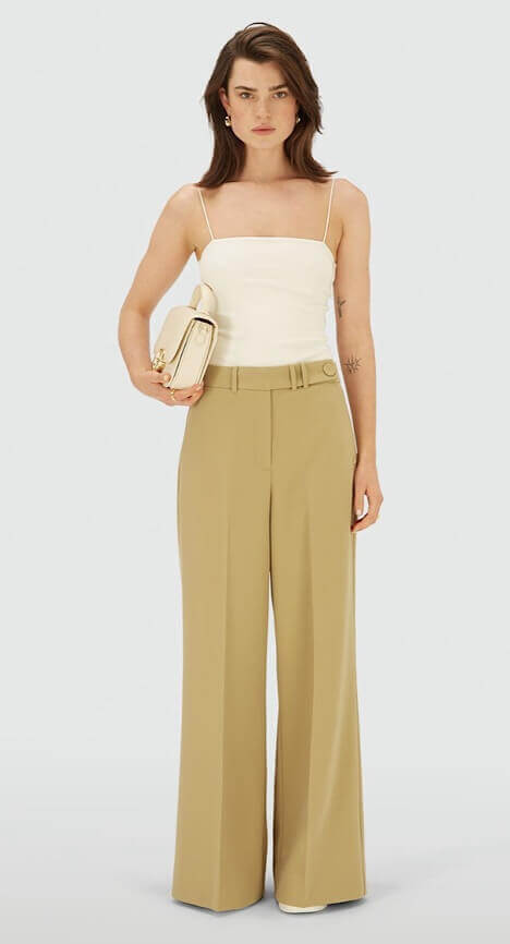 JOSH V Hose JESSIE wide leg mustard yellow - Villa Rosenrausch